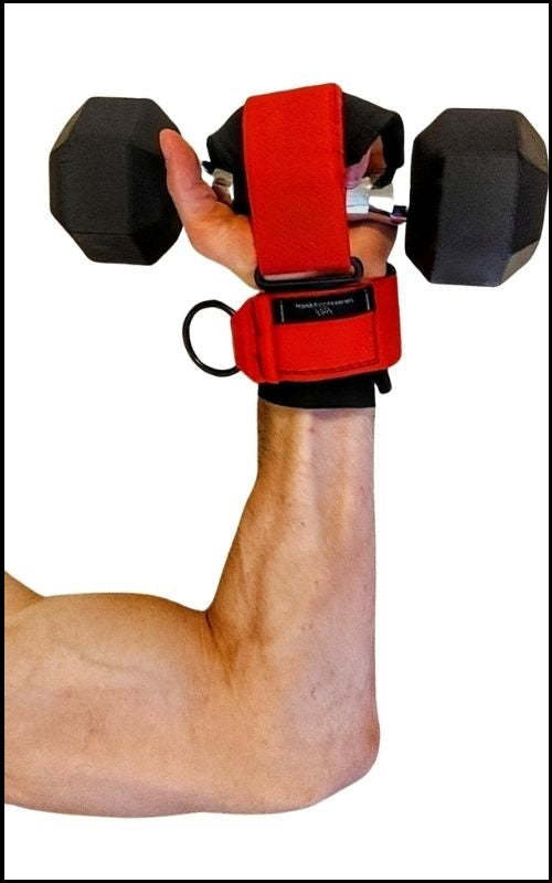 GRASPING CUFFF - RED ON BLACK – Handi Accessories